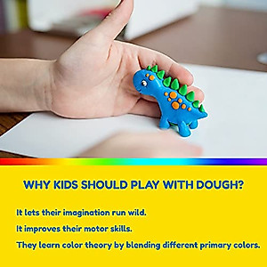 Hygloss Products Play Dough, Safe & Non-Toxic Modelling Dough for Arts & Crafts, Learn & Play, Unscented, 1lb. White