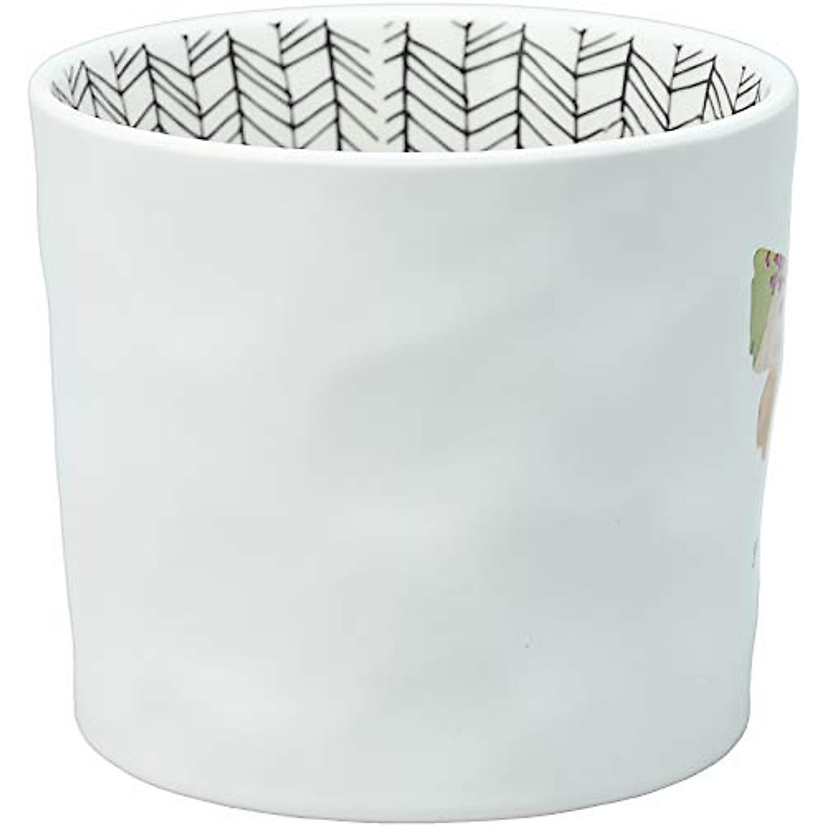 Pavilion Gift Company Grandma You Make Life Beautiful 16 Oz Debossed Butterfly Rainbow Stripe Coffee Cup Mug, White