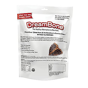 DreamBone Grill Masters T-Bones 8 Count, Small, Rawhide-Free Chews for Dogs