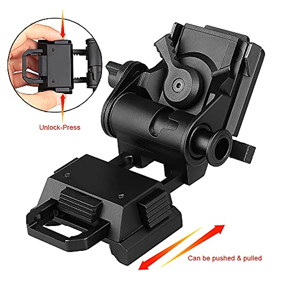 E.T Dragon Night Vision Goggles NVG Mount for L4G24 Metal Helmet Mount PVS15/18 Black