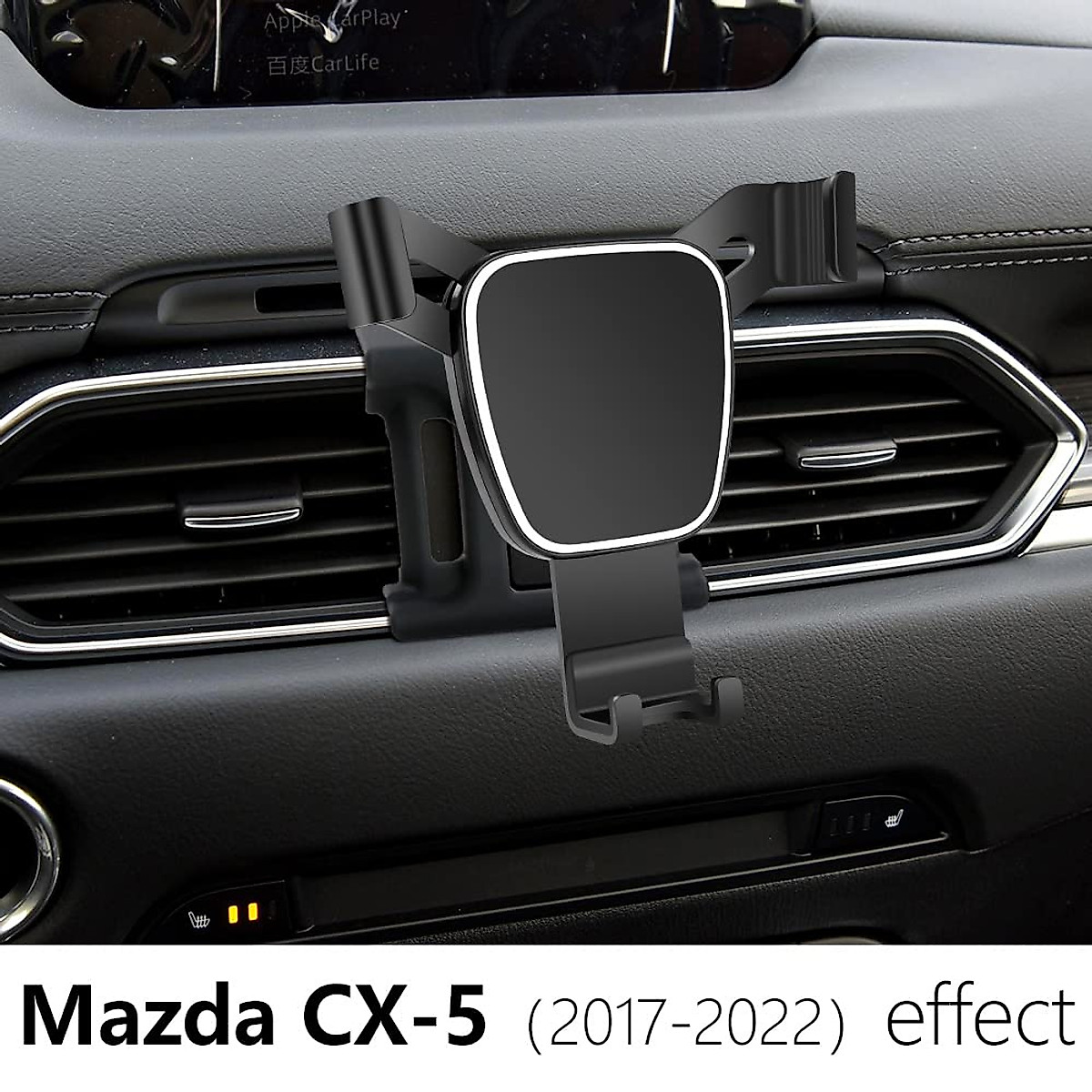 musttrue Car Phone Holder for Mazda CX-5 2017 2018 2019 2020 2021 2022 2023 2024 2025 CX5 Auto Accessories Navigation Bracket Interior Decoration Mobile Cell Phone Mount