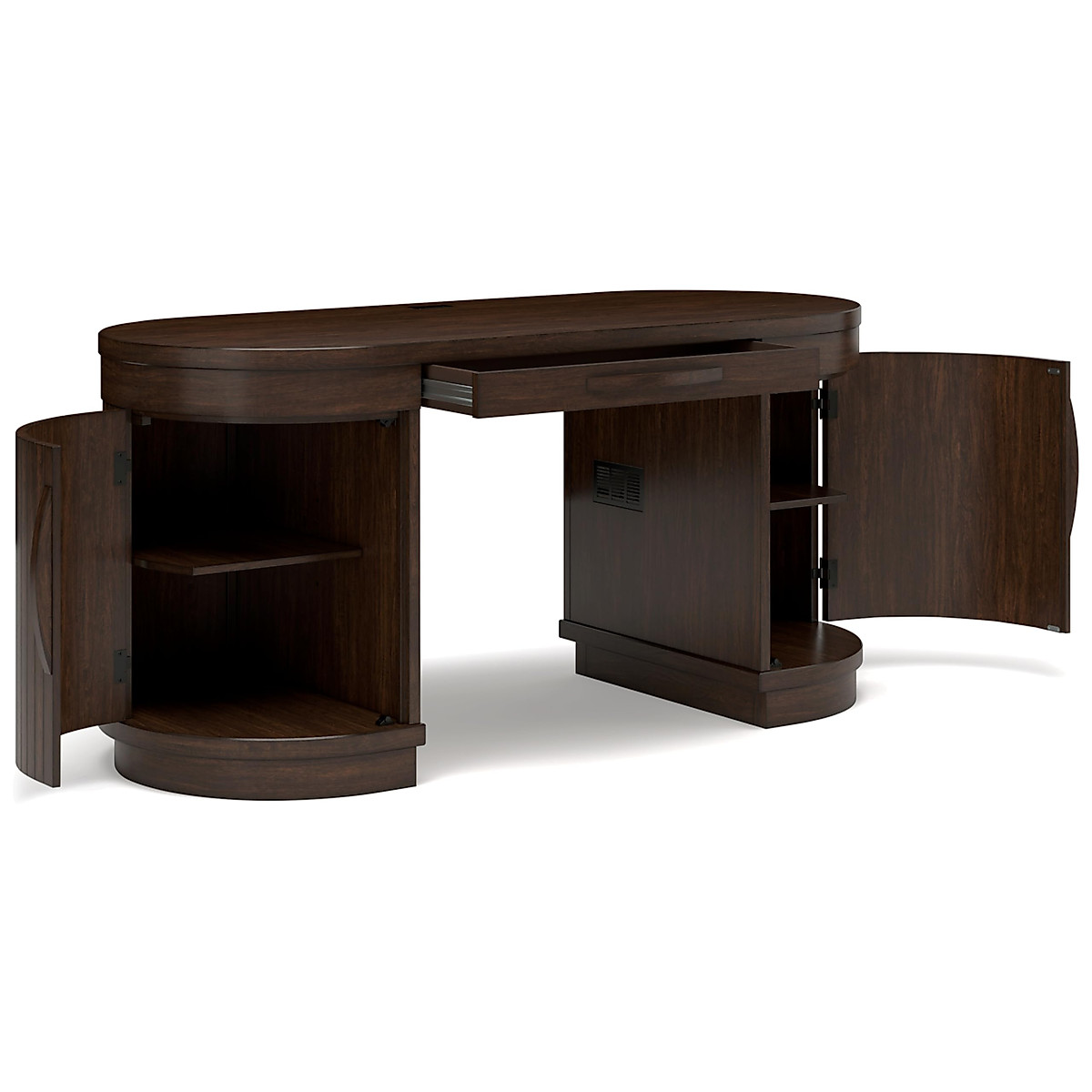 Signature Design by Ashley Korestone Home Office Desk, 63" W x 26" D x 30" H, Dark Brown