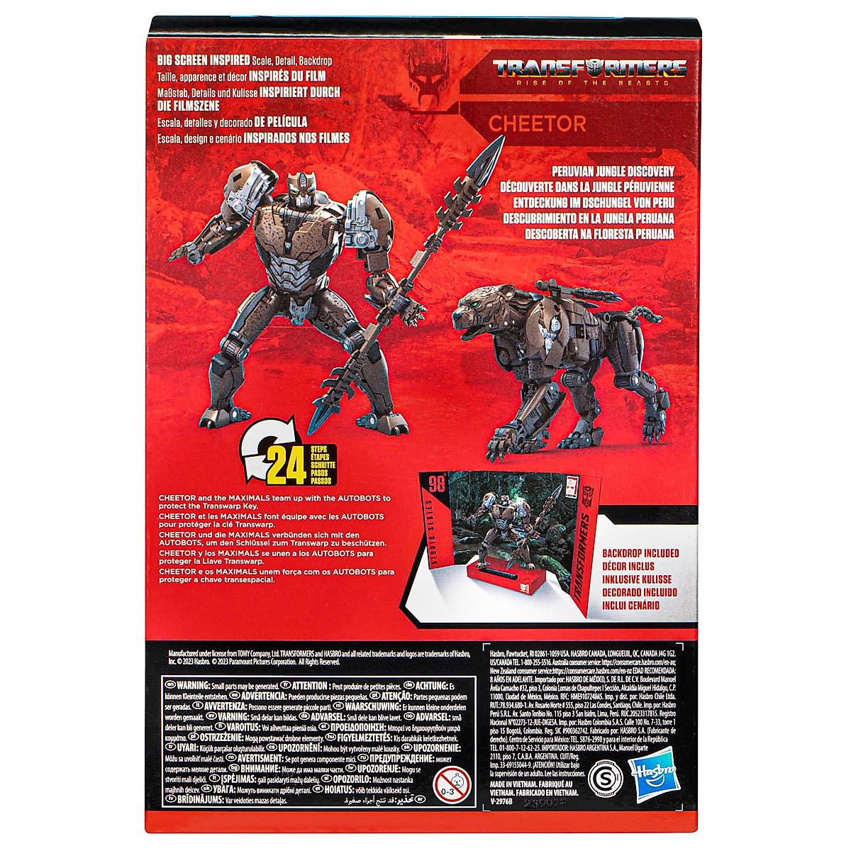 Transformers Studio Series Voyager 98 Rise of The Beasts Cheetor 16.5 cm Action Figure