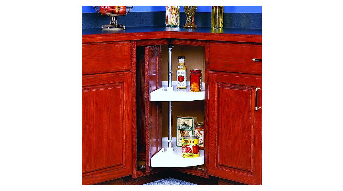 Knape & Vogt 33 in. White Lazy Susan Cabinet Organizer
