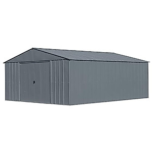 Arrow Classic Metal Shed, 14 x 17, Charcoal