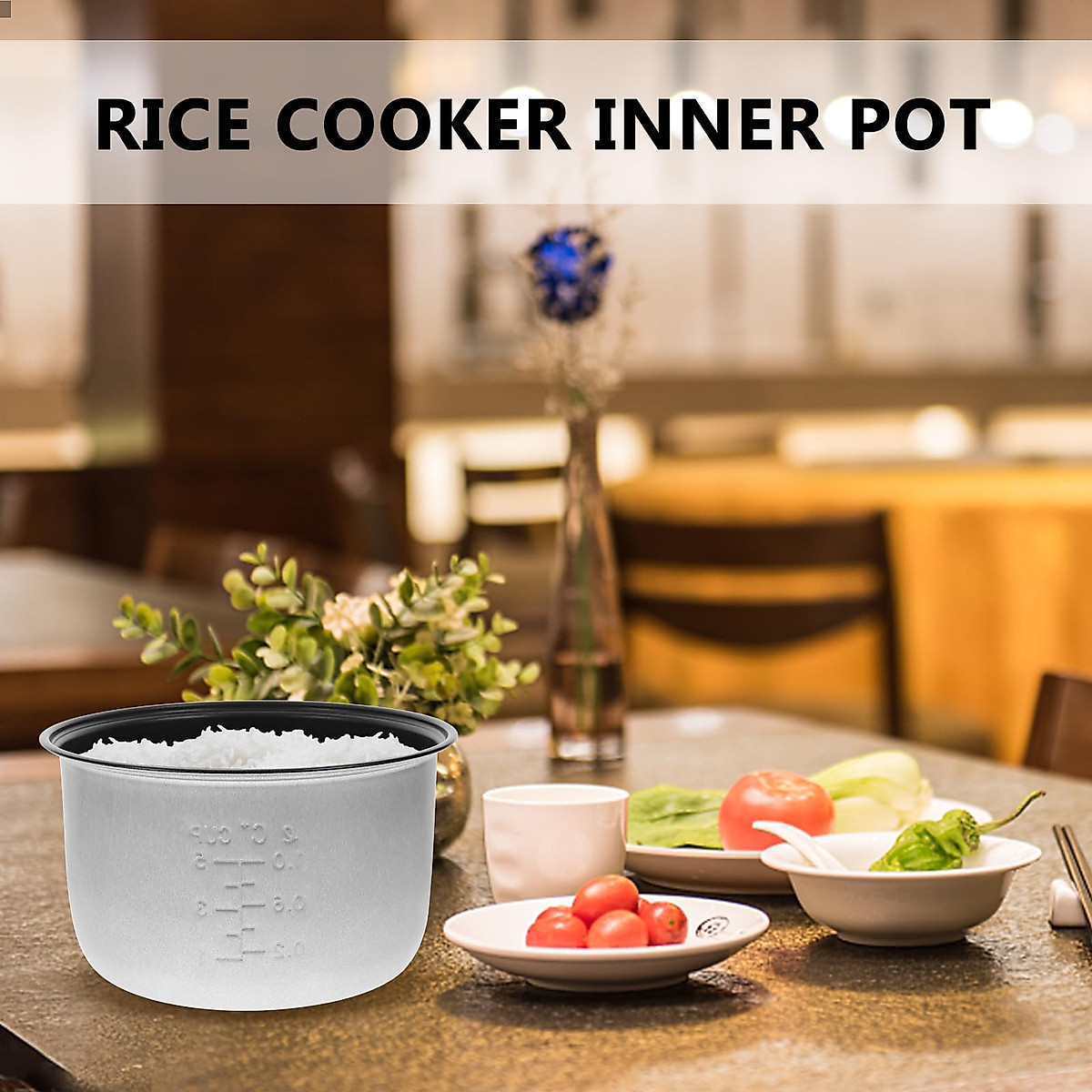 1pc Cooker Inner Pot Rice Cooker inside Pot Non Stick Pressure Cooker Pot Baking Cake Pot Mold Cooking Pots Rice Cooker Inner Pot for Home Kitchen