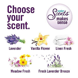 Color Scents Small Trash Bags - 4 Gallon, 840 Total Bags (12 Packs of 70 Count), Twist Tie - Multi-color bags in Calming Collection Scent