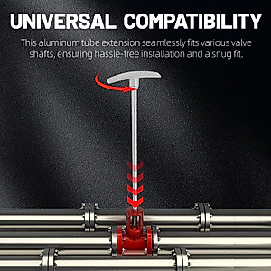 TonGass (2 Pack) RV Waste Valve Extension Tube 9" -Reliable Solution for Easy Waste Management | TX9HPB RV Waste Valve Handle Replacement | Compatible with RV Sewer Hose Kit | Rod Tube Included