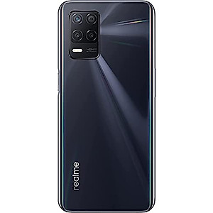 realme 8 5G + 4G Volte GSM Unlocked Global USA Latin Europe Octa Core 48MP Triple Camera (NOT Verizon/Boost/CDMA) (Black Supersonic, 128GB+4GB)