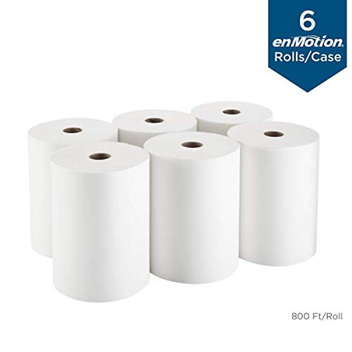 enMotion 10” Paper Towel Roll by GP PRO (Georgia-Pacific), White, 89460, 800 Feet Per Roll, 6 Rolls Per Case
