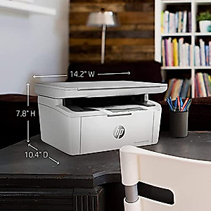 HP Laserjet Pro AIO Wireless Monochrome Laser Printer for Home Office, Print Scan Copy, 19ppm, 600 dpi, 150-Sheet Paper Tray, Mobile Printing, Work with Alexa, w/SPS Printer Cable