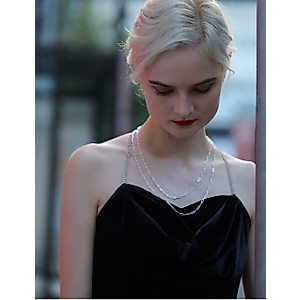 Silver Necklace for women 3mm Paperclip Chain Solid 925 Sterling Silver Clasp Paperclip Chain Silver Chain for women 16/18/20/22/24/26/30 Inches(16)