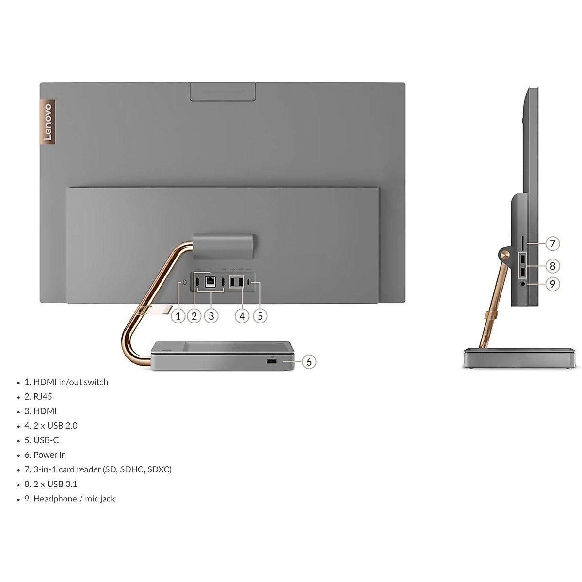 Lenovo 27" QHD Touchscreen All-in-One Ideacentre 5 Computer with Intel 8 Core i7-10700T Processor up to 4.5 GHz, 16GB DDR4 RAM, 512GB PCIe SSD, and Windows 10 Home