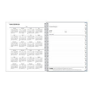 2024 Blue Sky™ Carlsen Weekly/Monthly Planning Calendar, 8-1/2" x 11", Multicolor, January to December 2024, 143963