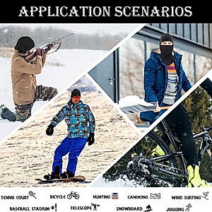 Black Ski Mask for Men Balaclava Face Mask Women Summer Shiesty Mask Full Head Mask for Motorcycle Helmet Football Sun Protection