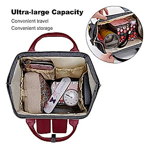 El Salvador and America Flag Heart Diaper Bag Backpack Large Capacity Mommy Bags Multifunction Nappy Bag Travel Back Pack Red-Style