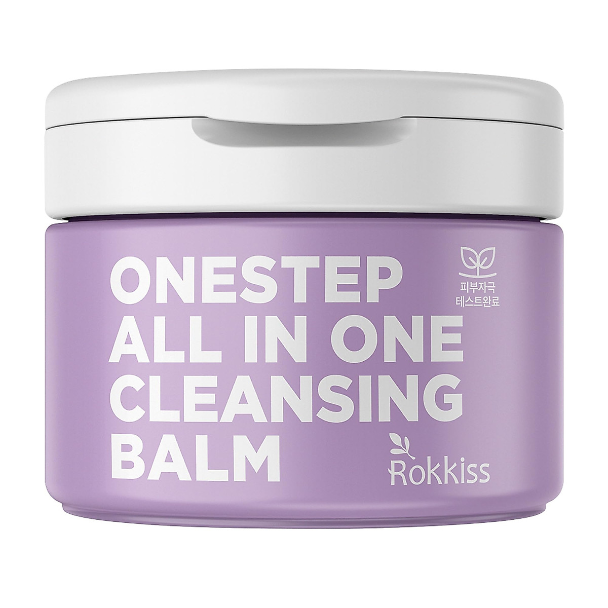 ROKKISS One-Step Cleansing Balm (5.1fl oz) - pH-Balanced Gentle Daily Facial Cleansing and Makeup Remover. Shea Butter, Grapefruit and Peach Extracts.