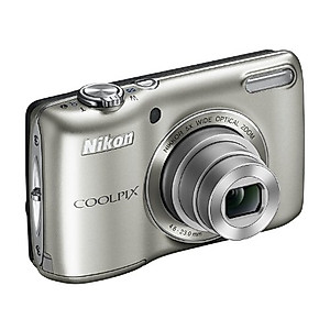 Nikon COOLPIX L26 16.1 MP Digital Camera with 5x Zoom NIKKOR Glass Lens and 3-inch LCD (Silver) (OLD MODEL)
