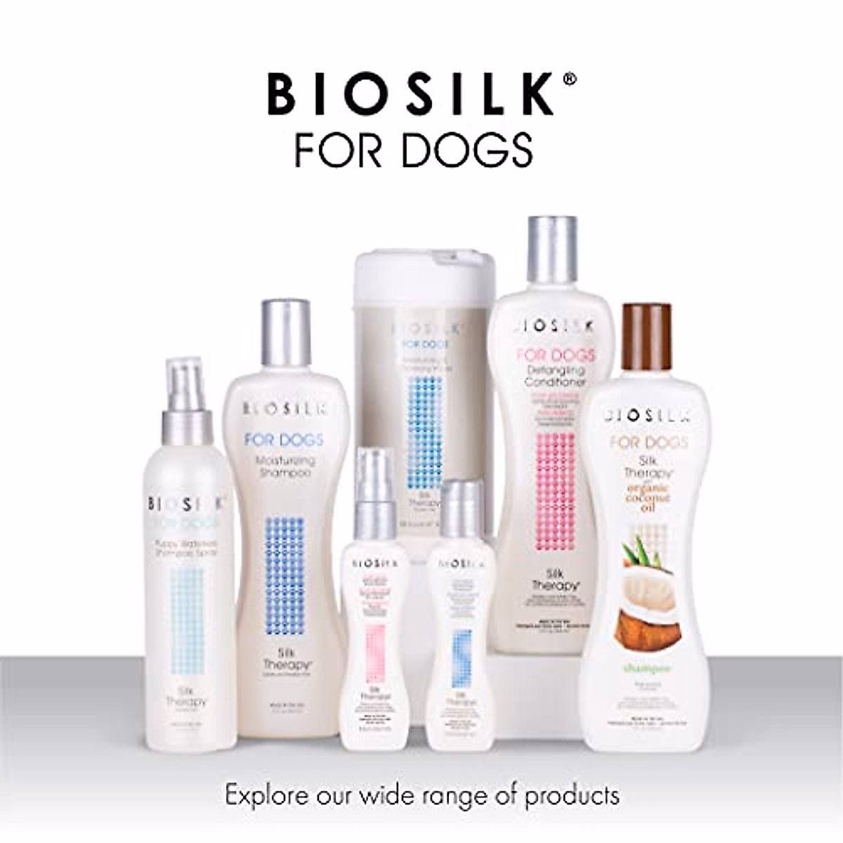 BioSilk for Dogs Silk Therapy Detangling Conditioner | Sulfate and Paraben Free Matted Hair Dog Detangler Conditioner for All Adult Dogs, 12 Fl Oz Made in The USA