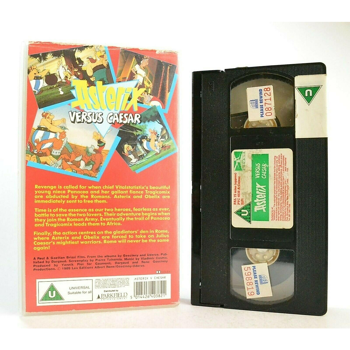 Asterix Versus Caesar: 4th Asterix Animated Film (1985) - Children's - Pal VHS