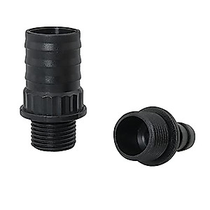 BAIRONG Nozzles Kit for Fountain Pump, Replacement Adapters 5 Sizes Plastic Nozzles for Aquarium, Fish Tank, Pond, Hydroponics, Statuary
