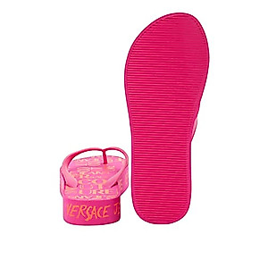 Versace Jeans Couture Pink Signature Sole Fashion Platform Flip Flop-6 for Womens