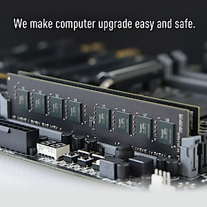 TEAMGROUP Elite DDR4 64GB Kit (2 x 32GB) 3200MHz (PC4-25600) CL22 Unbuffered Non-ECC 1.2V UDIMM 288 Pin PC Computer Desktop Memory Module Ram Upgrade - TED464G3200C22DC01