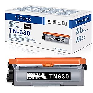 (1-Pack) Compatible TN630 TN-630 Toner Cartridge Replacement for Brother Black TN630 with HL-L2305W L2315DW L2360DW MFC-L2680W L2685DW L2707DW L2720DW L2740DW DCP-L2520DW L2540DW Series Printer