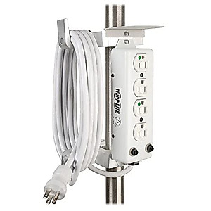 Tripp Lite Hospital Mounting Clamp for Medical-Grade Power Strips, Hospital Power Strip Holder (PSCLAMP), White
