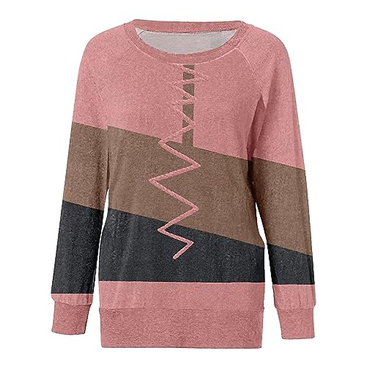 Womens Fall Front Twist Sweatshirts Fall Clothes for Women 2023 Off Shoulder Sweaters for Women Womens Zip Up Hoodie Mom Sweatshirts for Women Maternity Wardrobe（1-Pink,Small）