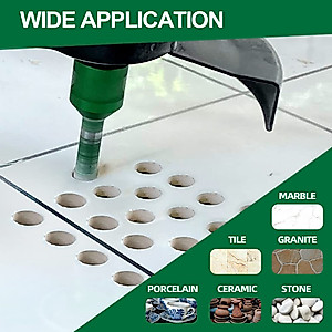 KURSTOL Diamond Core Drill Bits - 1-1/4 Inch with 58-11 Thread Dry Tile Hole Saws for Dry Drilling Porcelain Ceramic Tile Granite Marble Stone Vacuum Brazed Diamond Drill Bit 32mm