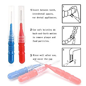 River Lake Interdental Slim Brush, Toothpick Tooth Flossing Head Oral Dental Hygiene Brush - 100 Count …