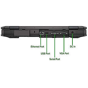 Dell Latitude 5414 Rugged FHD Laptop PC, Intel Core i5 2.4GHz Processor, 8 GB DDR4 Ram, 256GB M.2 SSD, WiFi | Bluetooth, HDMI, VGA Connector, USB 3.0, Windows 10 Professional (Renewed)