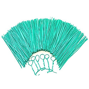 Green Garden Plant Ties,500pcs 6” Twist Ties for Bags, Vines and Cords,Garden ties for Tomato Cage,Plant Supports for Effective Growing