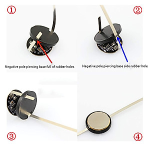 KOOBOOK 5Pcs 18650 Li-ion Lithium PCB Protection Circuit Board 3.7V Battery Cell Protection Board 5A Round