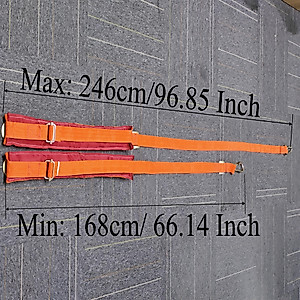 HUAWELL Safety Belt with Adjustable Lanyard, Tree Cement Pole Climbing Harness Protective Gear, Personal Protection Fall Arrest (Yellow)