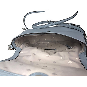 Kate Spade New York Jackson Soft Pebbled Leather Medium Flap Shoulder bag, Frosted Blue 497