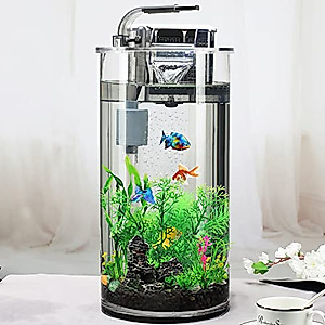 Fish Tank Accessories Aquarium Decorations Plants, 9pcs Green Fish Tank Decorations Plants and Cave Rock Decoration Decor Set, Fish Tank Decor, Aquarium Decor Plastic Plants