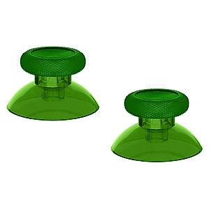 eXtremeRate Replacement Thumbsticks for Xbox Core Wireless Controller, Joysticks Repair Kit for Xbox Series X/S Controller, Custom Analog Stick Buttons for Xbox One S/X/Elite Controller - Clear Green