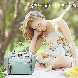 Aerobunny Small Diaper Bag Tote for Mom Dad - Mini Diaper Bag Backpack Mommy Bag Include Insulated Pocket