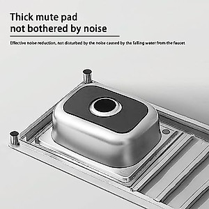 Kitchen sinks, stainless sink, sink tub,Stainless steel material, R angle design, thick mute pad, 360° hot and cold faucet, suitable for kitchen, bathroom, balcony, bar. (Color : Left, Size : 80 * 50