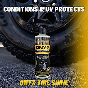 Schultz Laboratories White Diamond Onyx Tire Shine, High Gloss, Deep Shine, Conditions & Protects Against UV Rays, 16oz Bottle