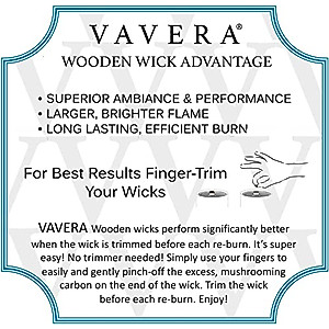 VAVERA Luxury Gardenia Bouquet Long Burning Wood Wick Natural Soy Luxury Candles (14oz Matt White Jar) transforms Any Space. Hand-Made in The USA. Fresh Gardenia is The Elegant Addition to Your Home.