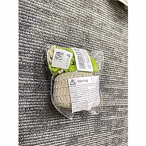 Crochet Hanging Plant for Car Cute Potted Plants Crochet Decor Car Mirror Hanging Accessories Rear View Ornament Hanging Boho Handmade Knitted Pendant (Light Green)