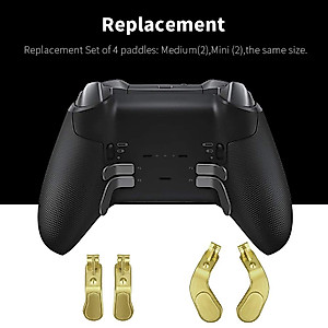 Liphontcta XFUNY Elite Kit for Xbox One Elite Series 2 Controller Accessory, Xbox Gaming Accessories, Xbox One Elite Series 2 Controller Accessory Kit (Golden)