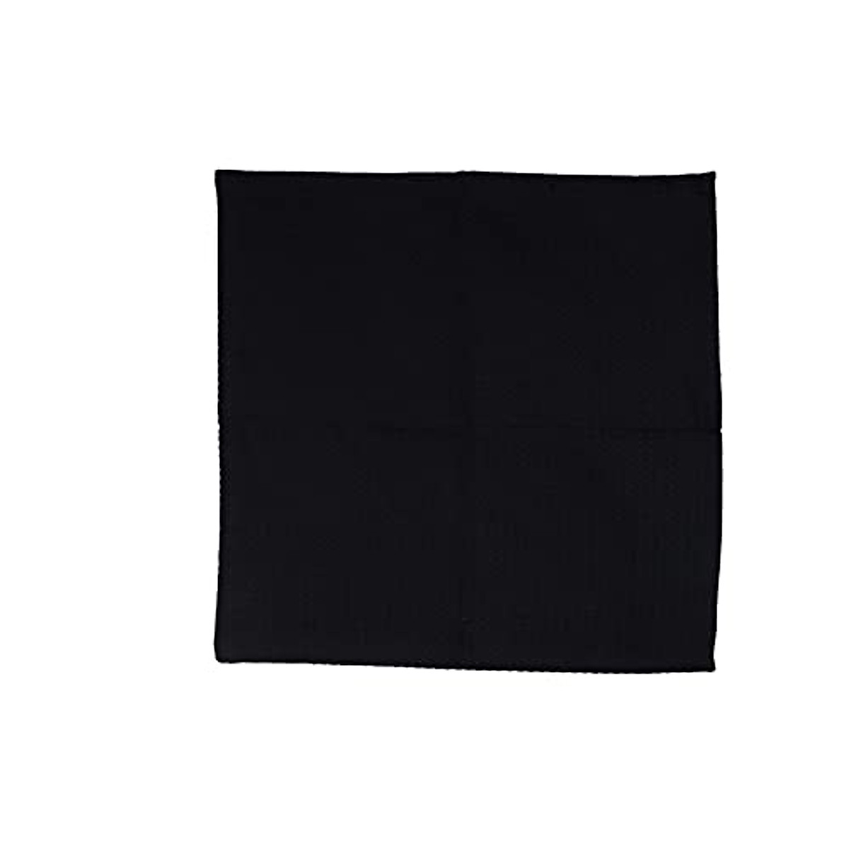 Gratico Premium Soft Cotton Highly Absorbent Kitchen Towels Quick Drying Dish Towels with Hanging Loop Black Solid 12x12 Inches Set of 8