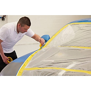 Q1 - 1-1/2 inch (36mm X 55m) Premium High Performance Automotive Yellow Masking Tape - High Temperature - Case of 24 Rolls