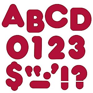 TREND enterprises, Inc. Maroon 4" Casual Uppercase Ready Letters