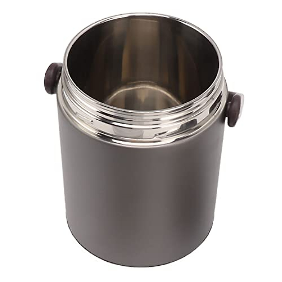 Zerodis Insulated Food Container, 304 Stainless Steel Insulation Vacuum Food Jar High Density Design Vacuum Food Jar 2l Dark Gray Durable Insulated Food Container