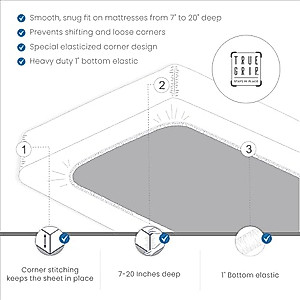 100% Egyptian Cotton Queen Sheet Set - 1000 Thread Count Soft Silver Queen Size Bed - Luxury Sateen Weave Deep Pocket Sheets - Breathable - Soft & Silky - Egyptian Cotton Sheets (Queen, Soft Silver)